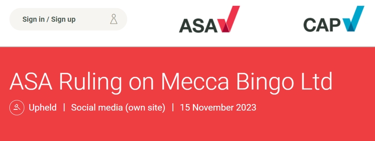 ASA Ruling on Mecca Baga Chipz Instagram Post - NewBingoSites.co